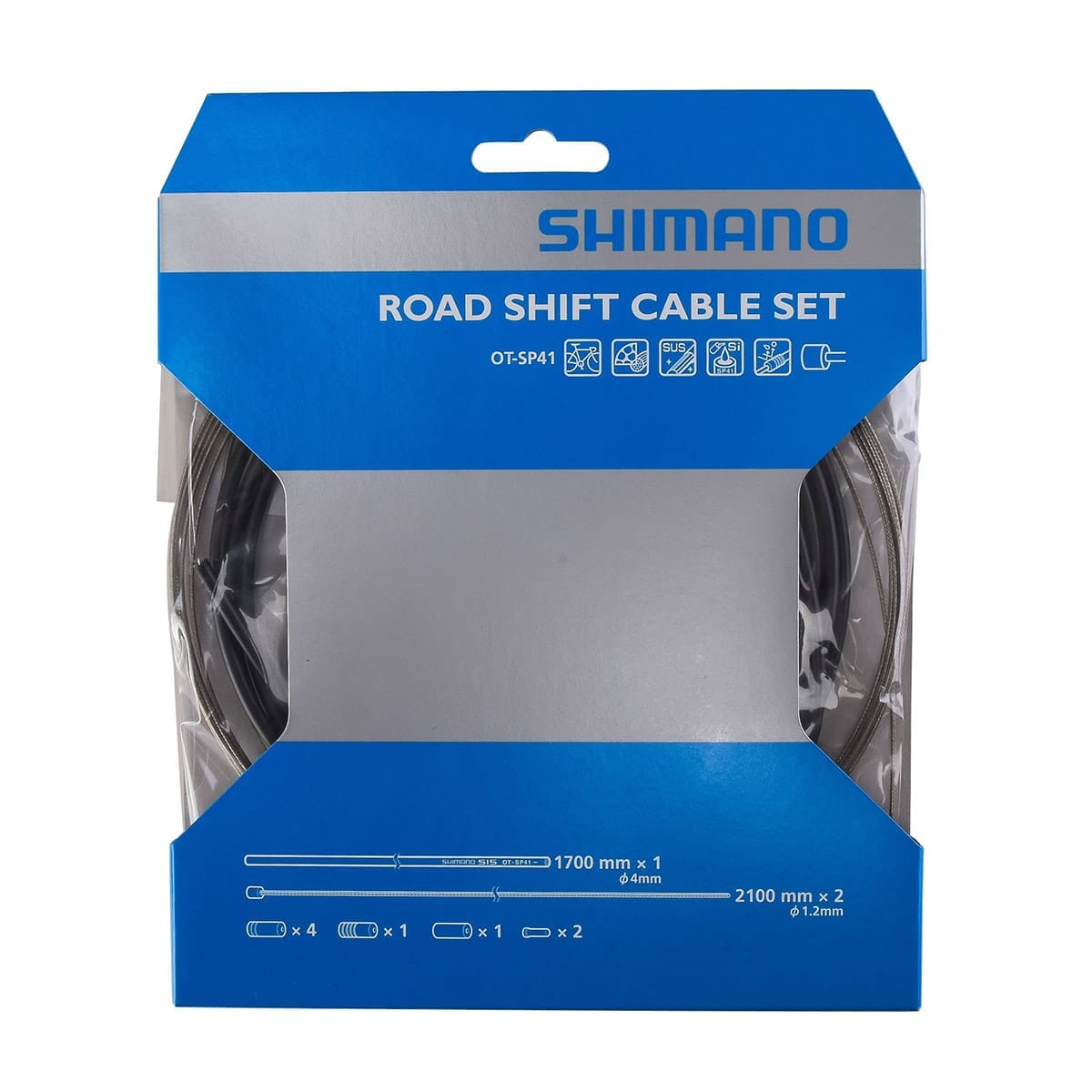 SHIMANO SP41 Kit cavo deragliatore e tubo flessibile in acciaio inox ...