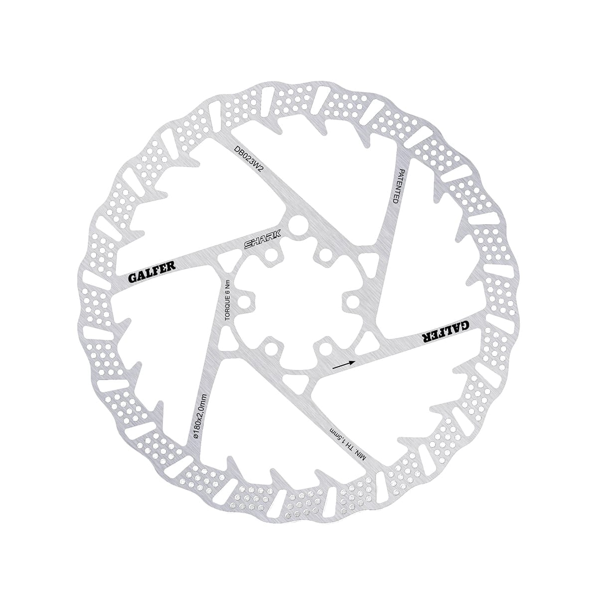 Disco GALFER WAVE SHARK 2mm 6 fori – Probikeshop